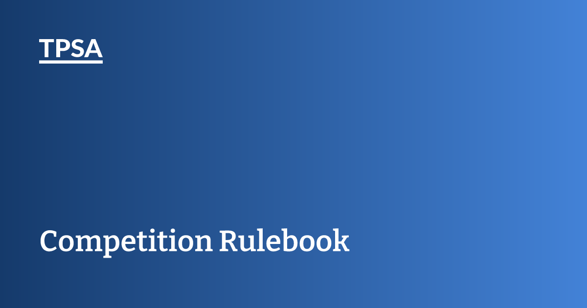 Competition Rulebook