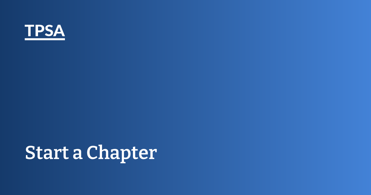 Form | Start a Chapter